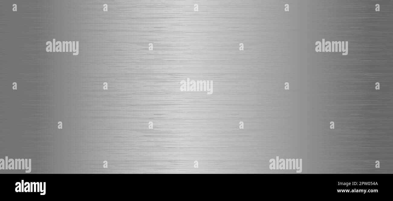 Panoramic background silver steel metal texture - Vector illustration ...