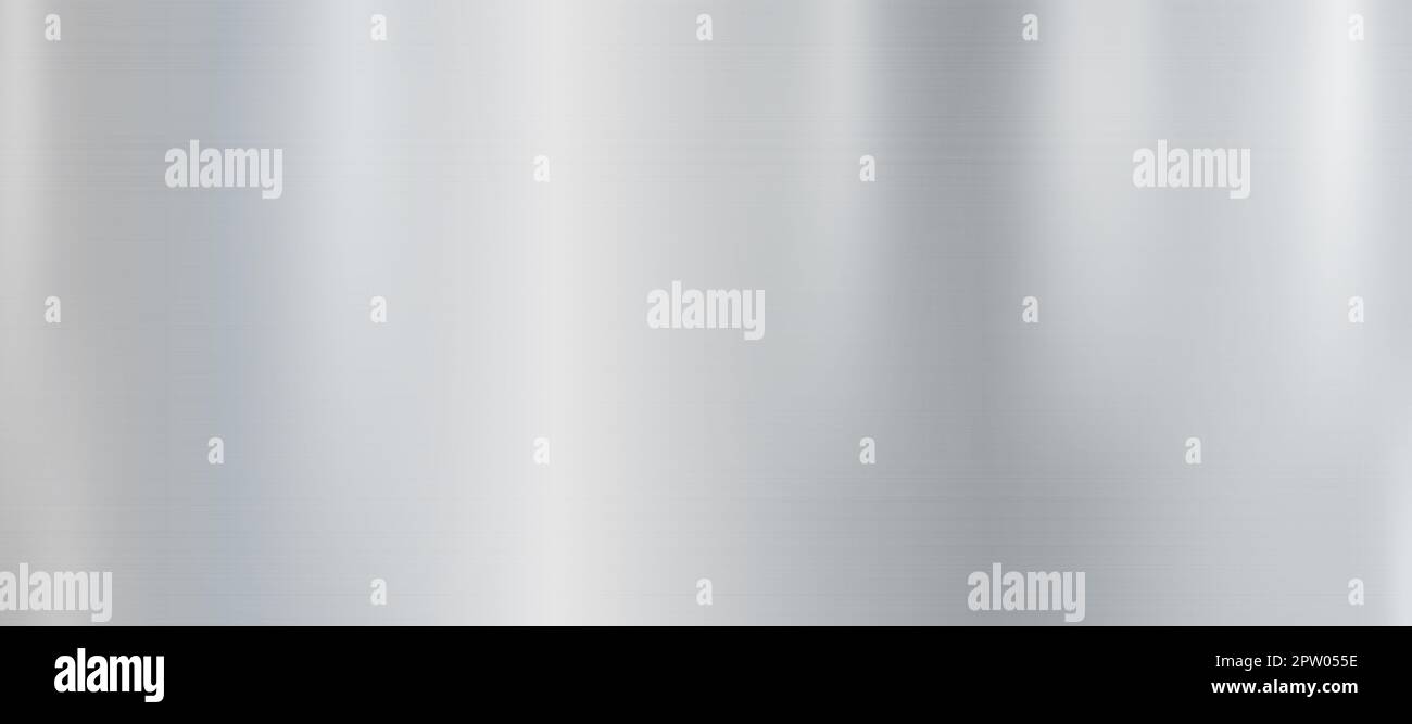 Panoramic background silver steel metal texture - Vector illustration ...