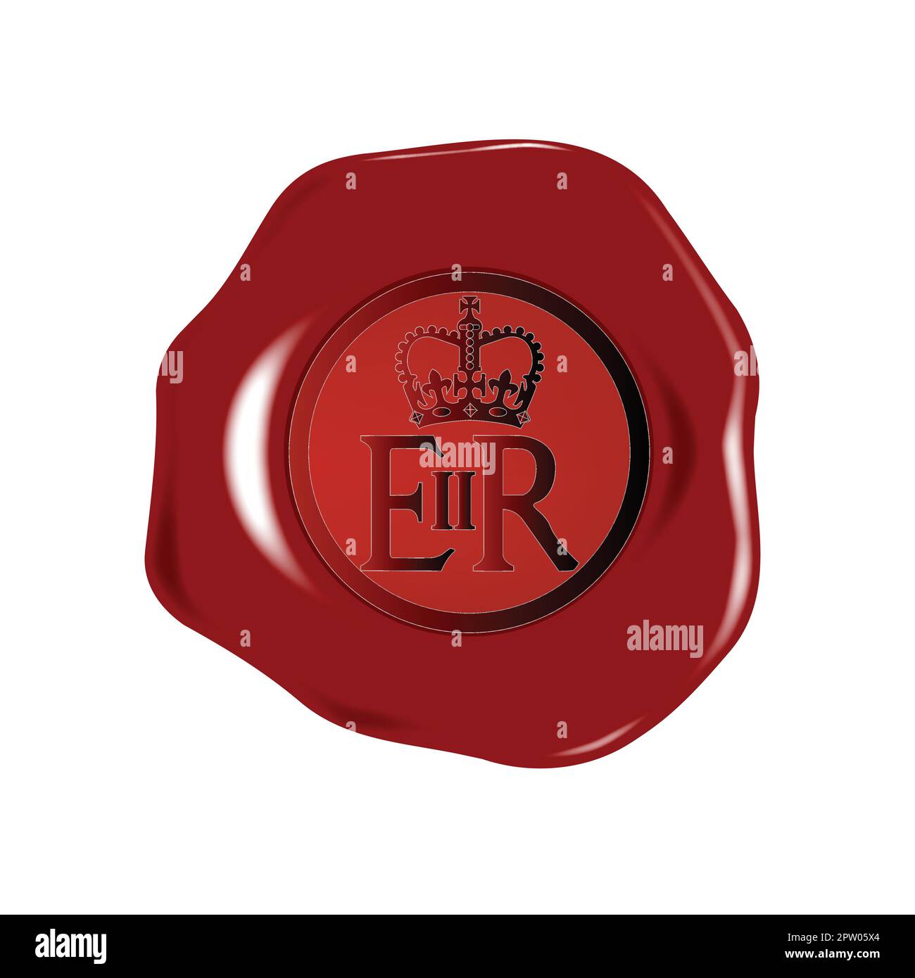 A Typical Royal Wax Seal Stock Vector Image & Art - Alamy