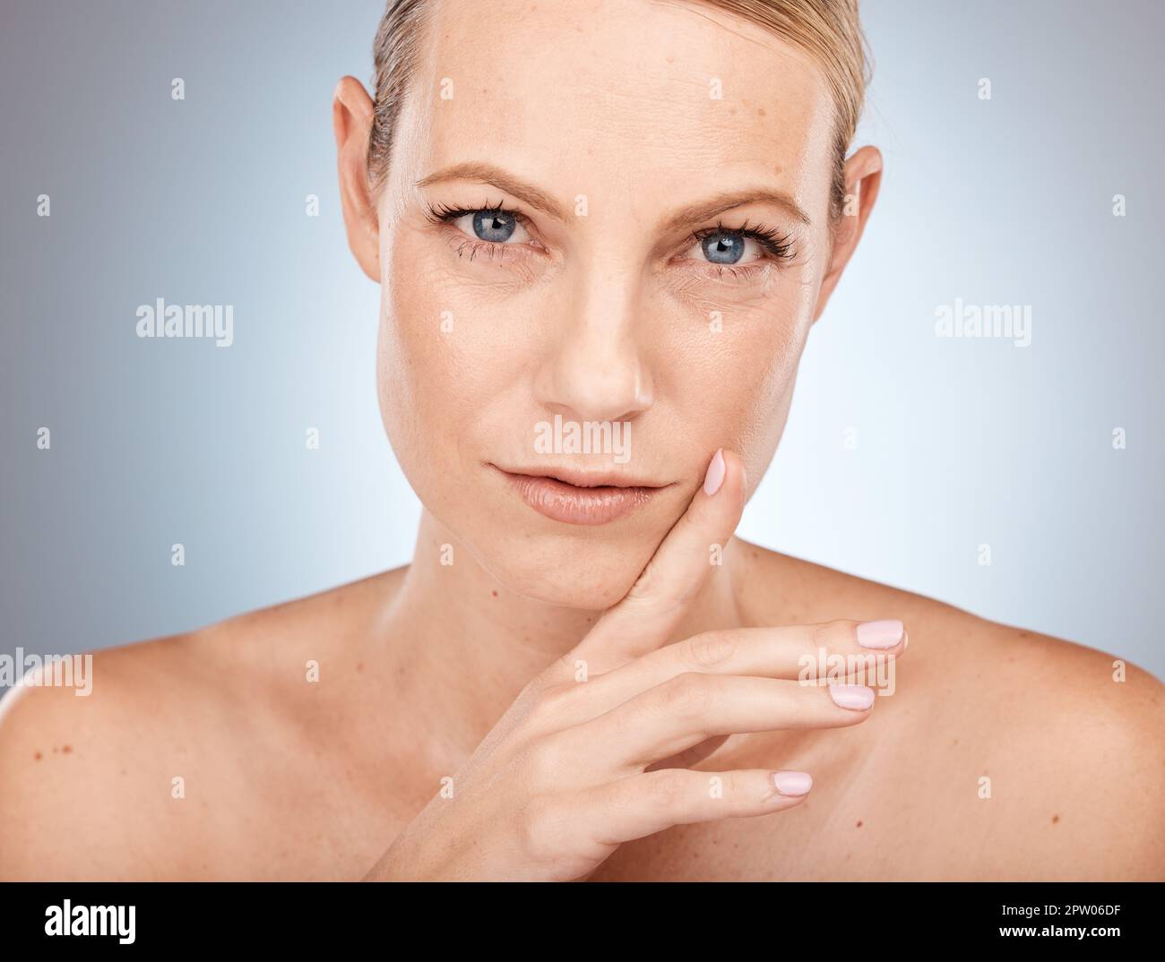 Facial peel mature woman hi-res stock photography and images - Alamy