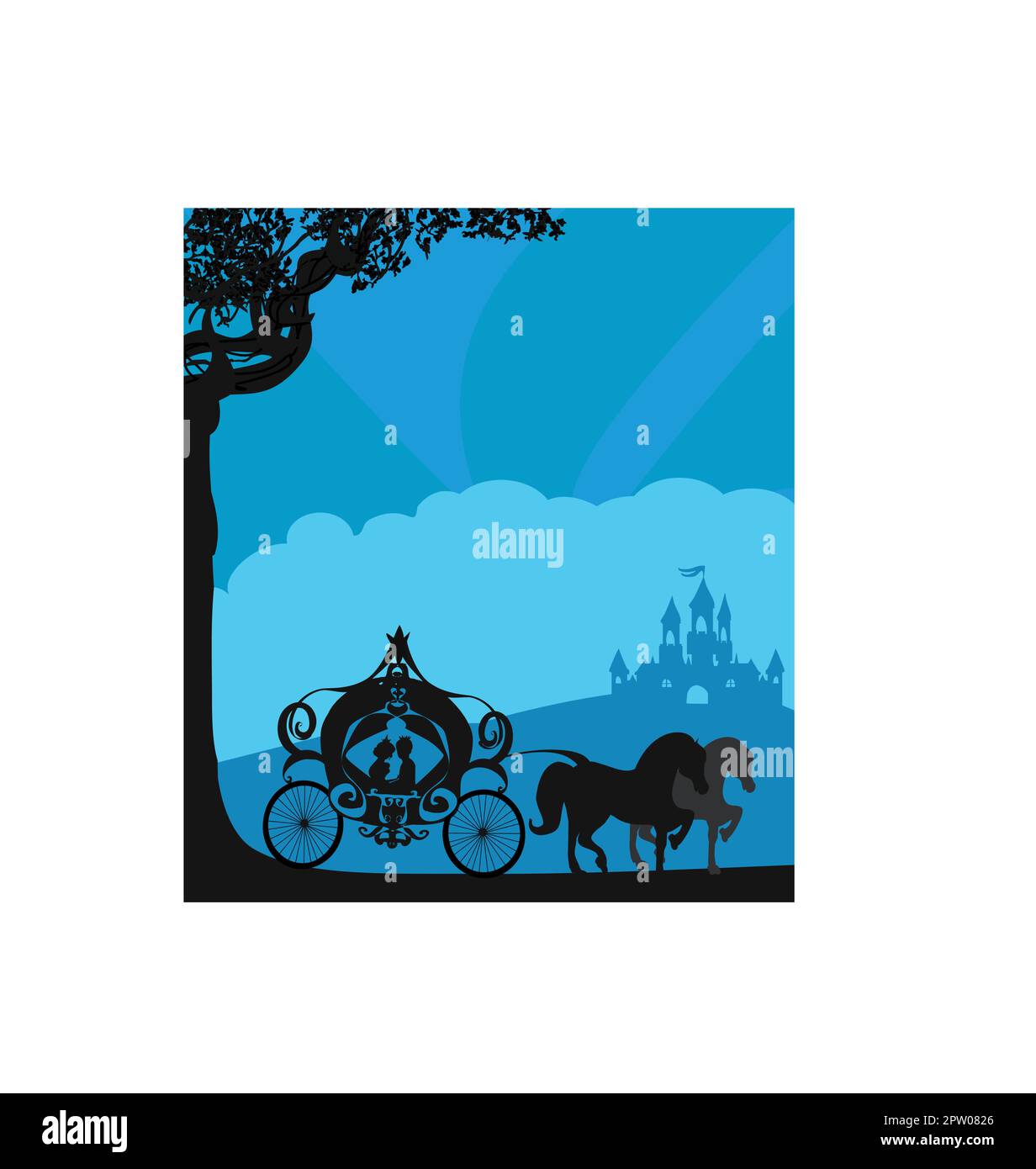 Cartoon prince princess in Cut Out Stock Images & Pictures - Alamy