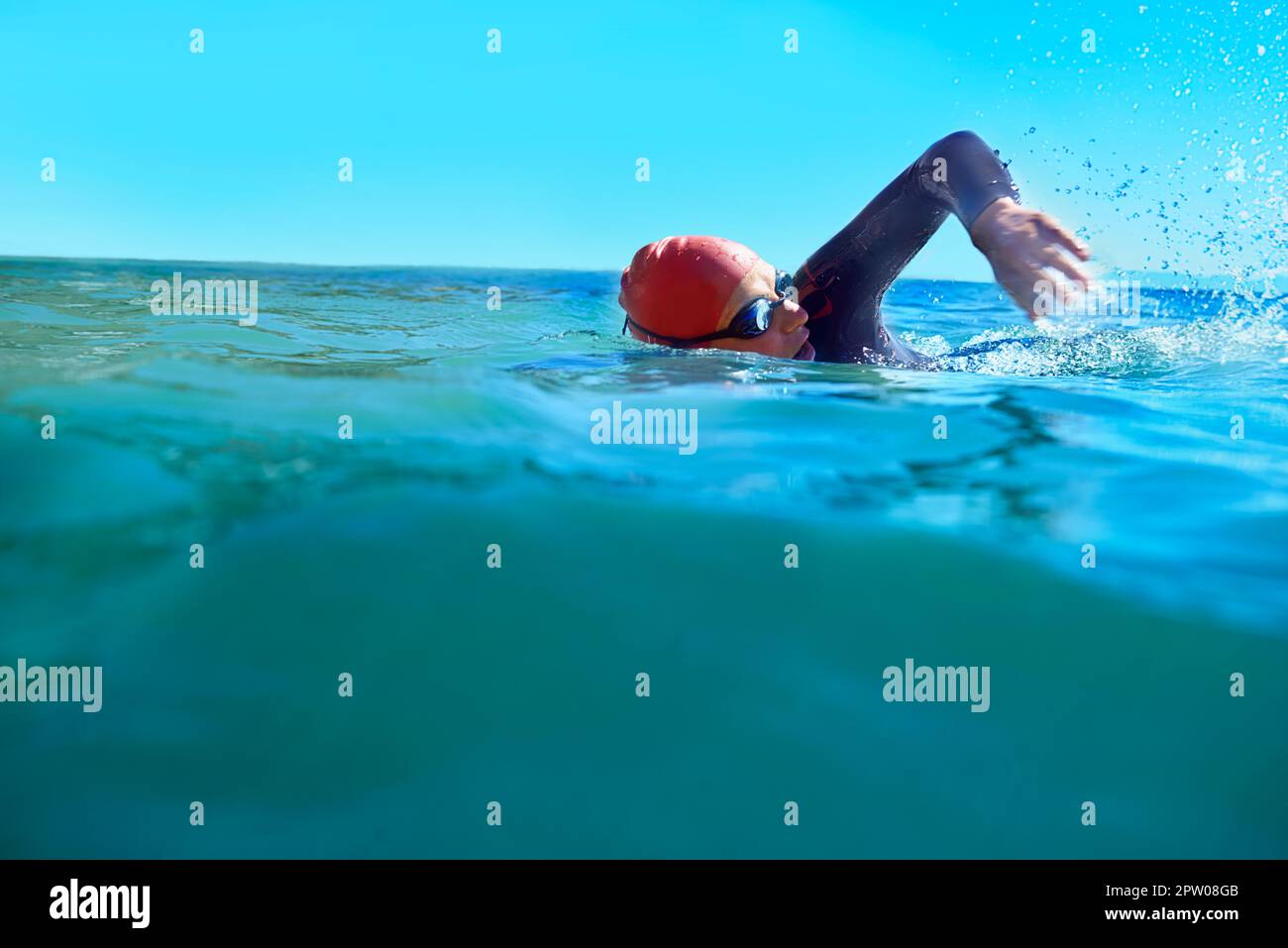 Female swimmer wetsuit hi-res stock photography and images - Alamy