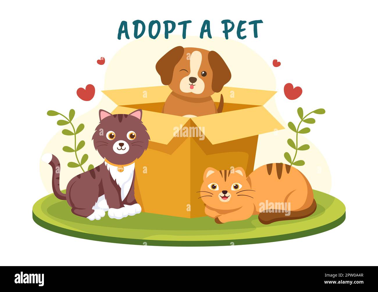 Pet adoption from dog Cut Out Stock Images & Pictures - Alamy