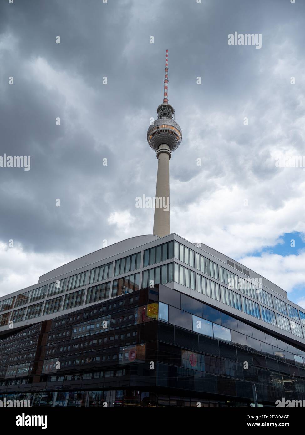 Beautiful cityscape of the city center of Berlin, Germany, with a ...