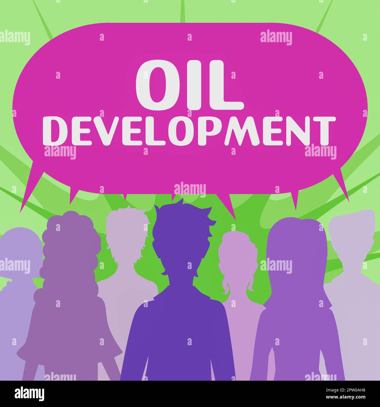 Sign displaying Oil Development, Business idea act or process of ...