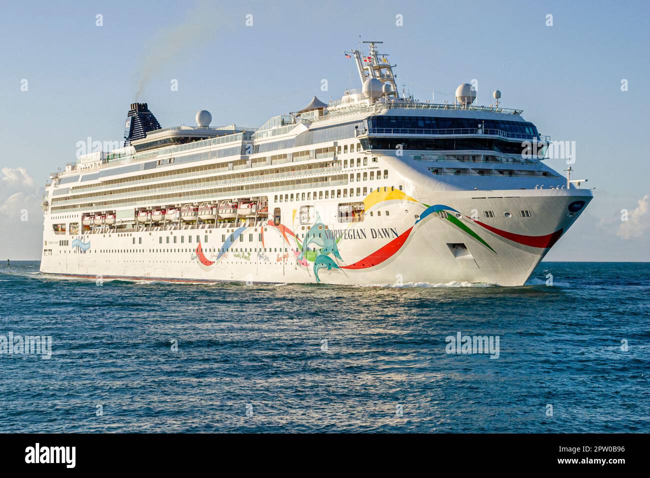 Miami Beach Florida,Atlantic Ocean,arriving cruise ship arrives Port of ...