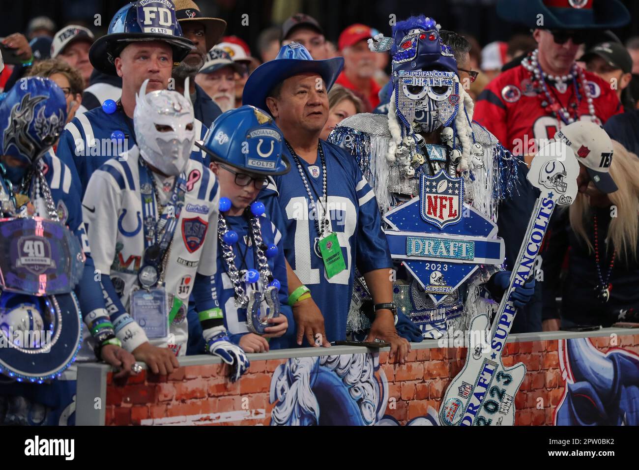 KANSAS CITY, MO - APRIL 27: Indianapolis Colts fans in the first round ...
