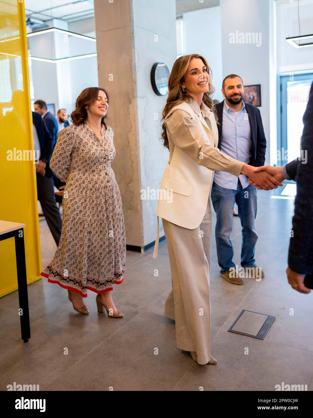 Amman, Jordanien. 26th Apr, 2023. Queen Rania of Jordan in Amman, on ...