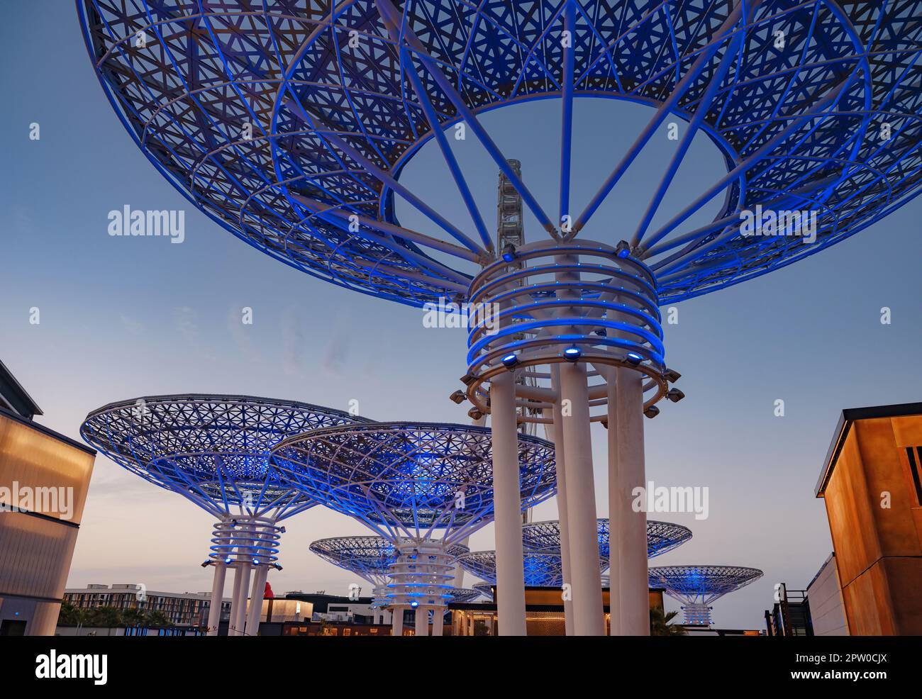 Dubai, United Arab Emirates, March 26, 2023: Bluewaters island with ...