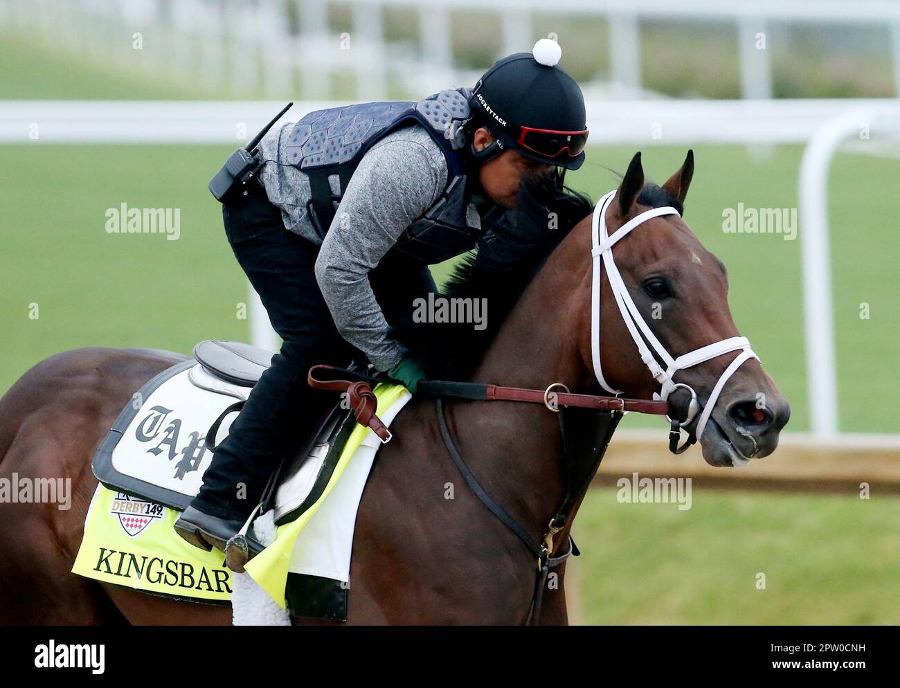 Louisville, United States. 28th Apr, 2023. Kentucky Derby hopeful King ...