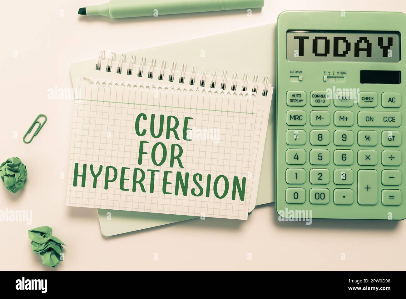 Handwriting text Cure For Hypertension, Business approach Getting ...