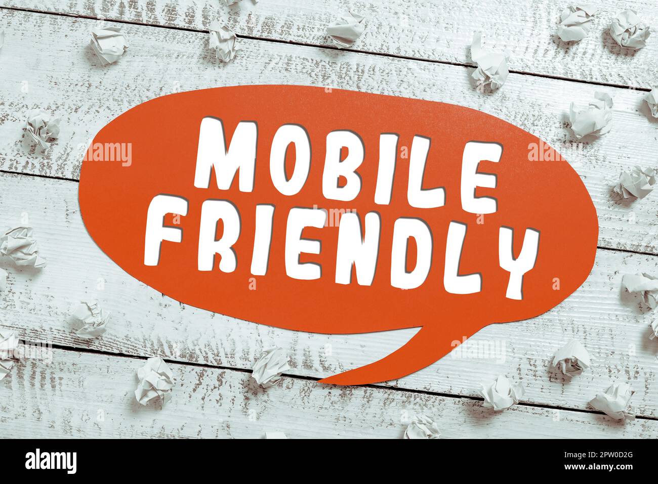 Conceptual caption Mobile Friendly, Concept meaning website is designed ...