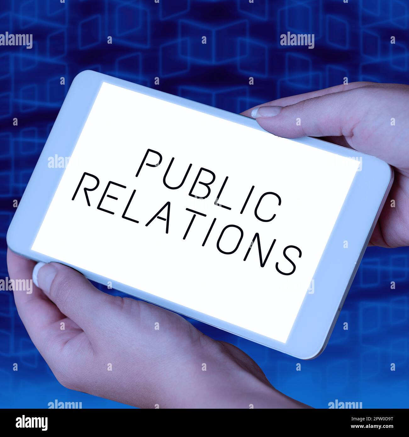 Conceptual display Public Relations, Word Written on Communication ...