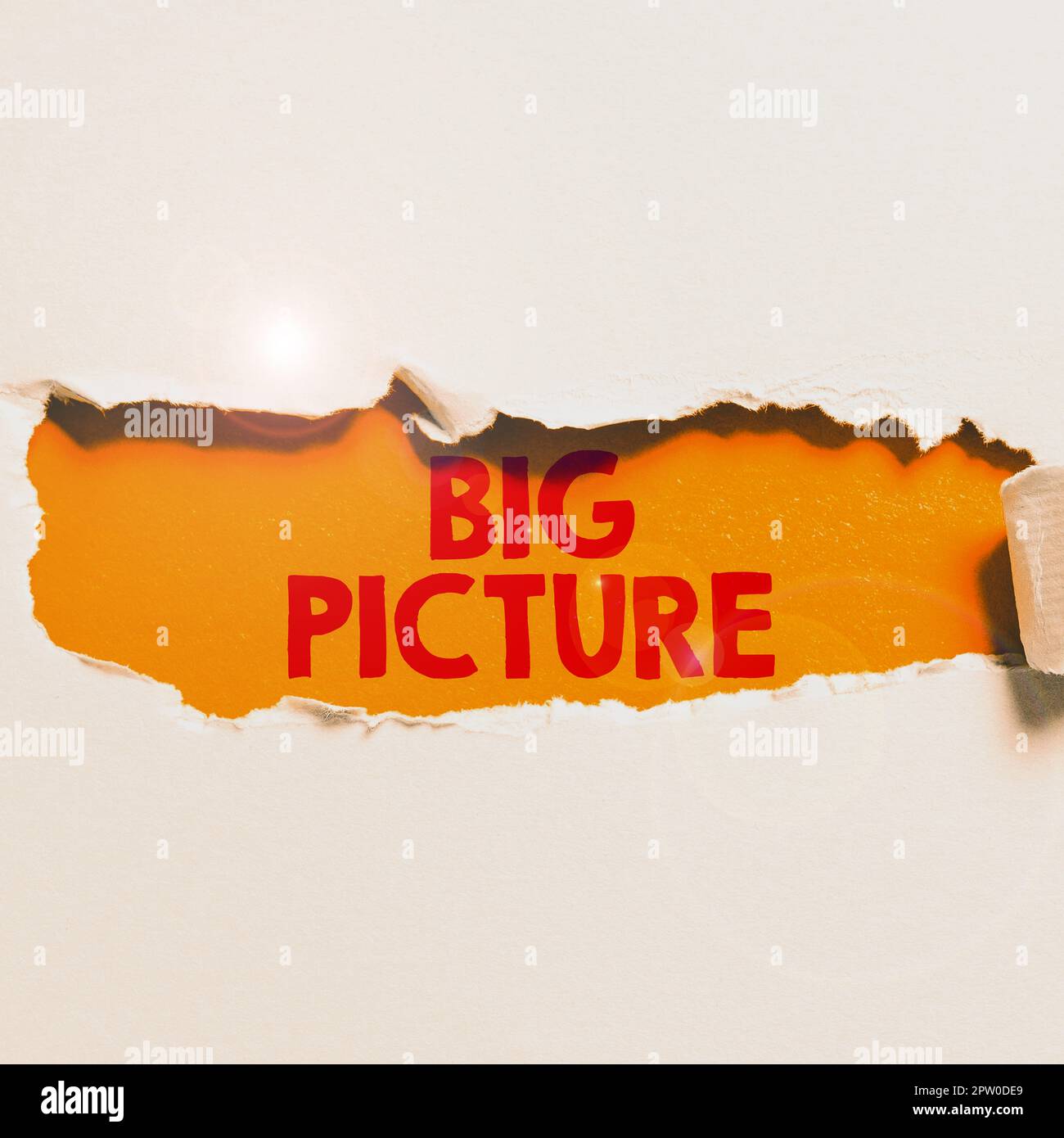 Sign displaying Big Picture, Business idea most important facts about ...