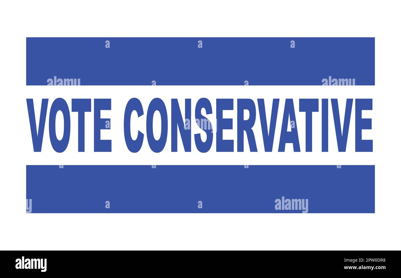 Vote Conservative Blue Rubber Ink Stamp Stock Vector Image & Art - Alamy