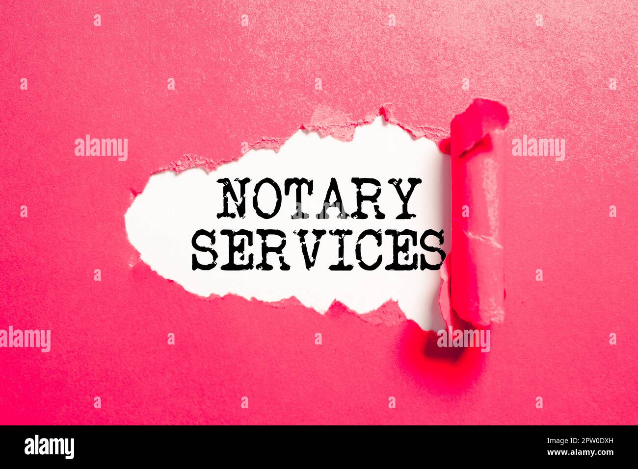 Writing displaying text Notary Services, Business showcase services ...