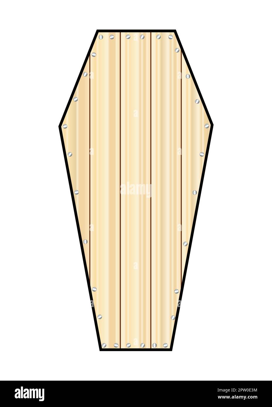 Open wooden casket isolated Stock Vector Images - Alamy