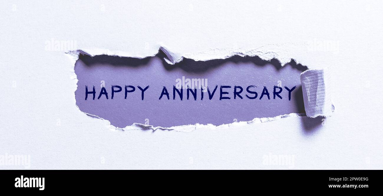 Handwriting text Happy Anniversary, Business showcase Annual Special ... Handwriting text Happy Anniversary, Business showcase Annual Special ...