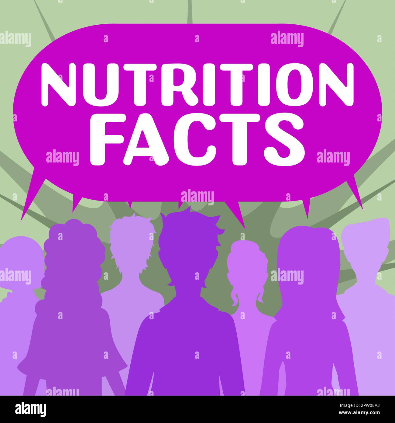 Conceptual display Nutrition Facts, Word Written on detailed ...