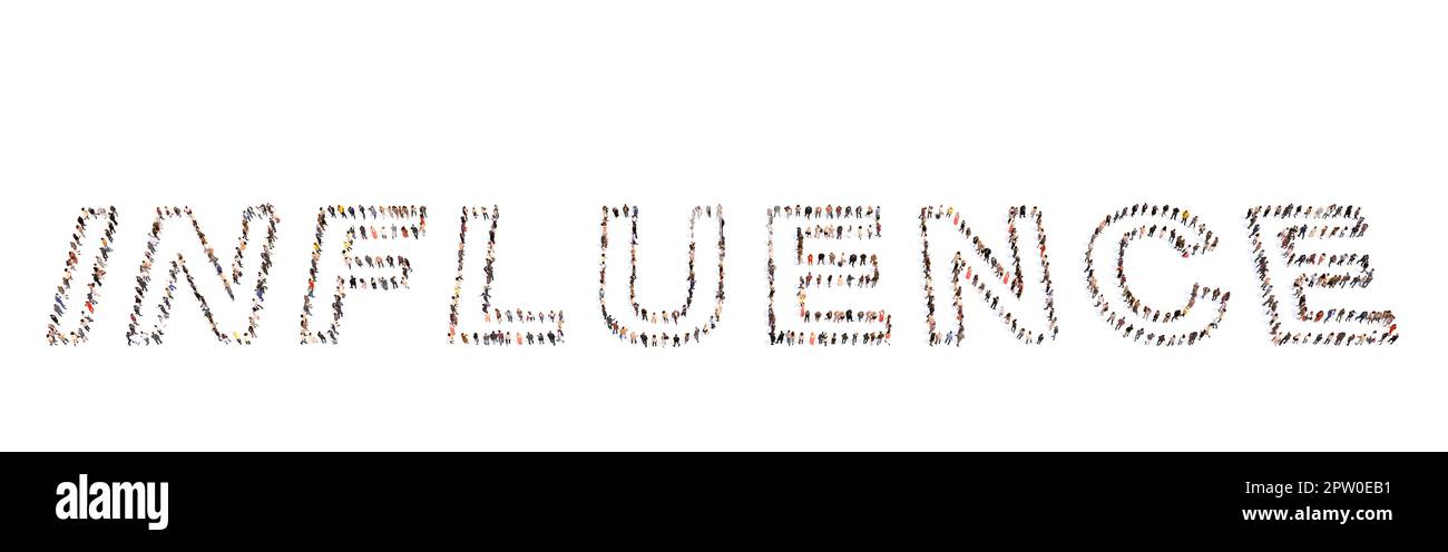 Concept conceptual large community of people forming the the word ...