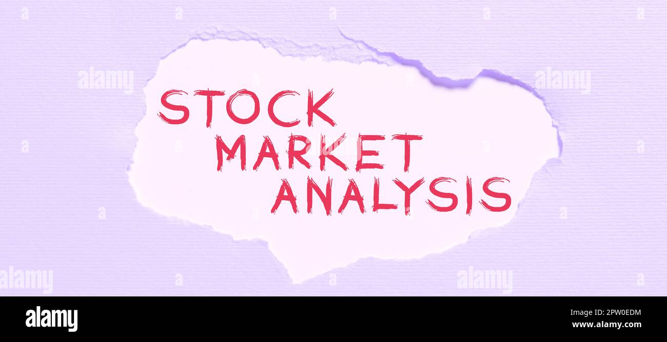 Hand writing sign Stock Market Analysis, Concept meaning Enables ...