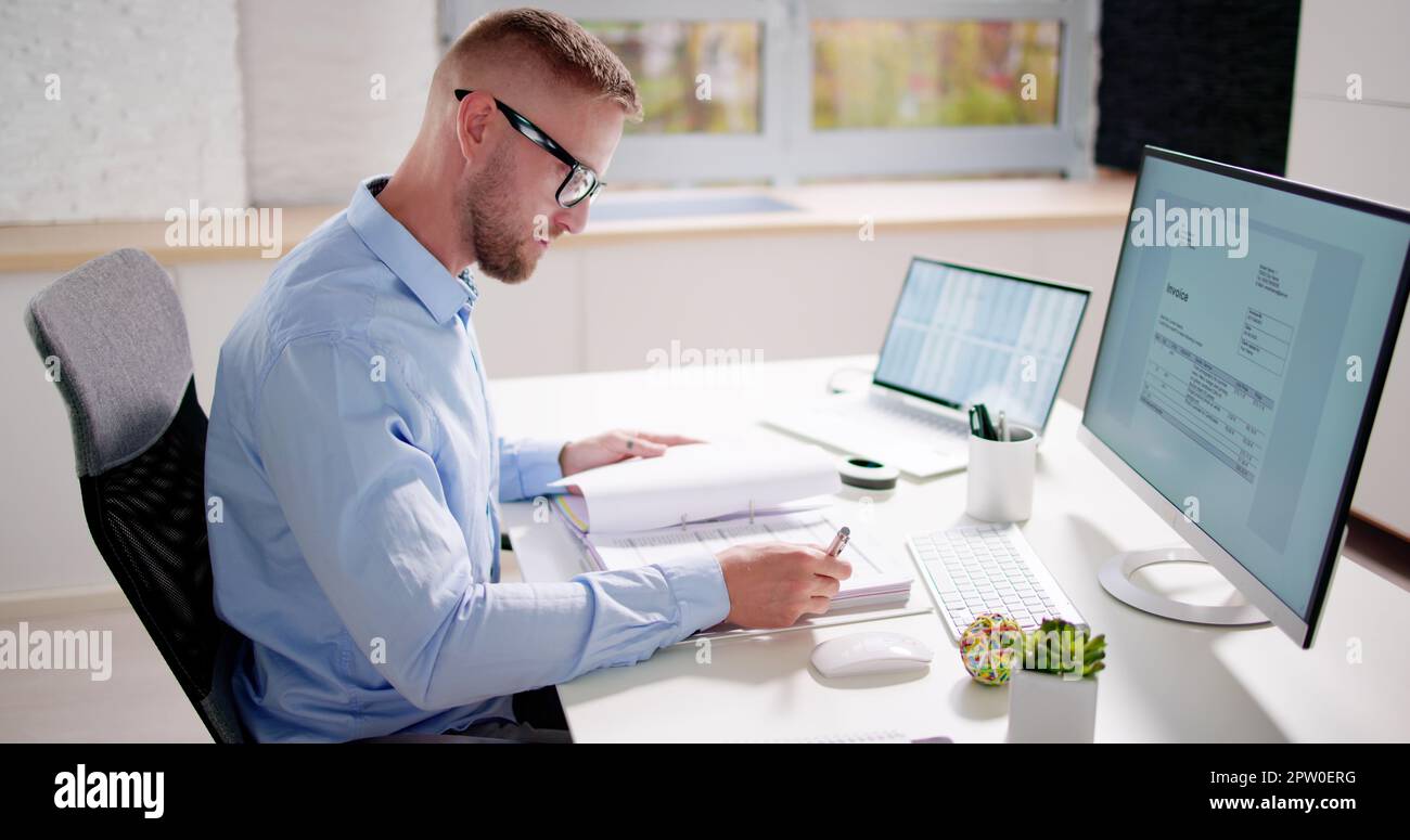 Online Electronic Invoice And Finance Audit. Medical Bill Accounting ...