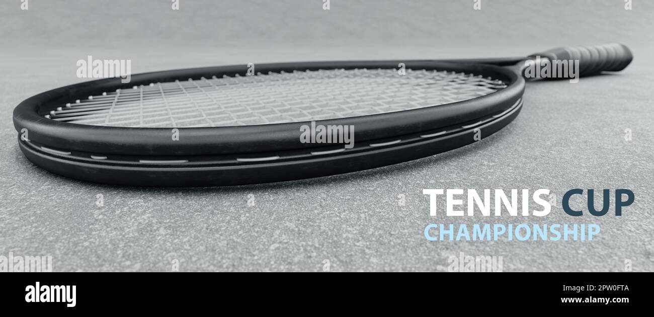 Tennis game. racket on the tennis court. Sport, recreation concept ...