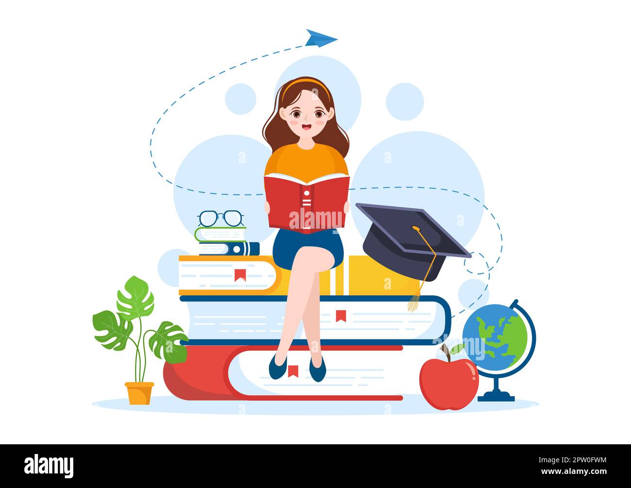 Education and knowledge Books for Learning Suitable for poster, Web and ...