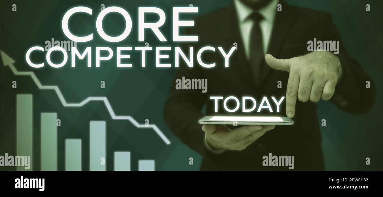 Writing displaying text Core Competency, Business concept harmonized ...