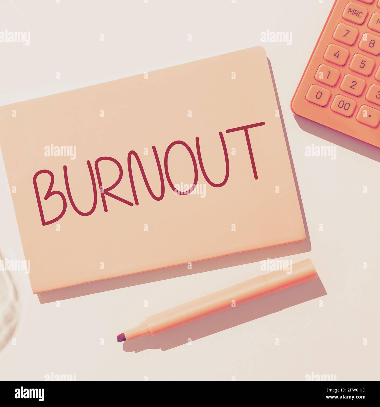 Hand writing sign Burnout, Business idea Feeling of physical and ...