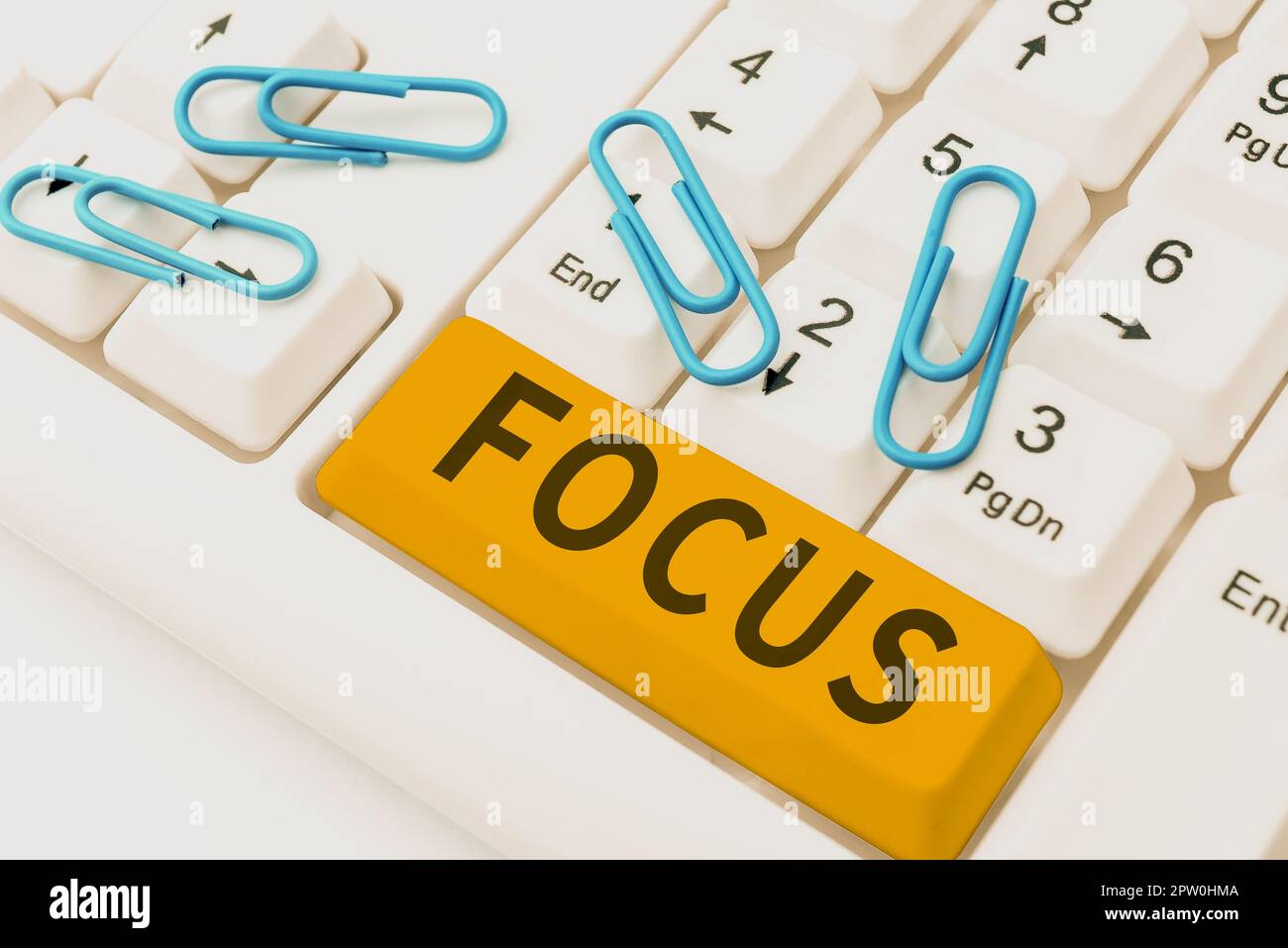 Handwriting text Focus, Business overview state quality of having or ...