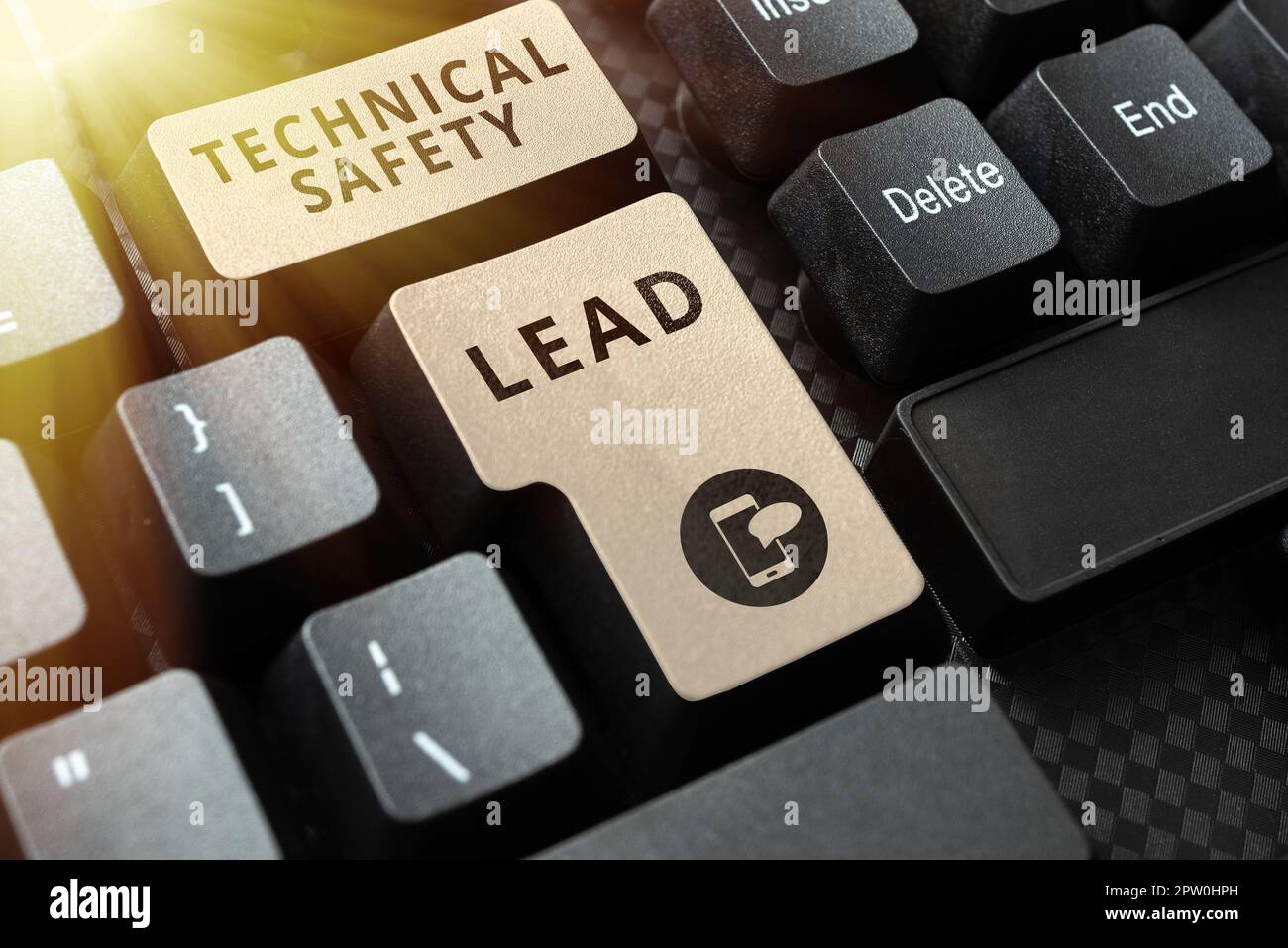 Sign displaying Technical Safety Lead, Business concept Maintain ...
