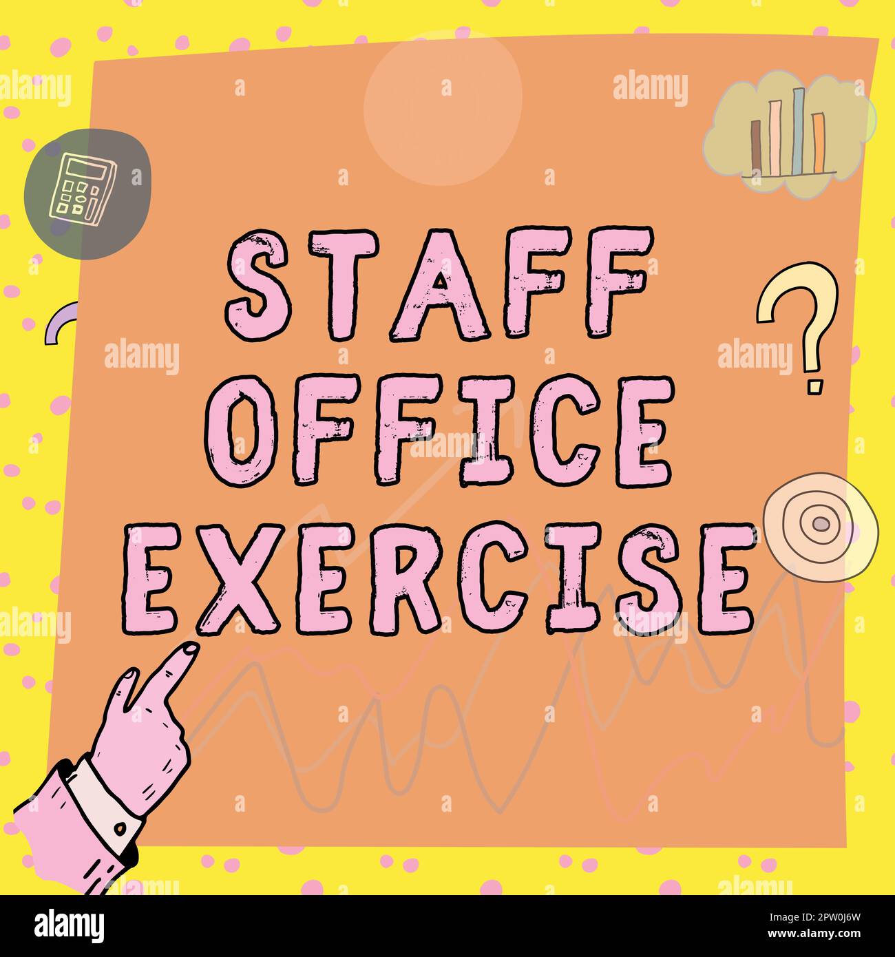 Sign displaying Staff Office Exercise, Concept meaning Promoting ...