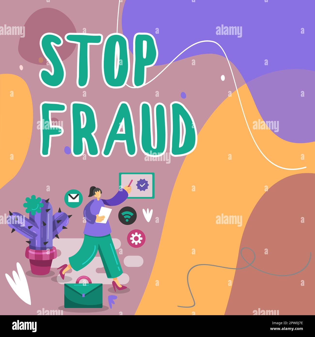 Text showing inspiration Stop Fraud, Word Written on campaign advices ...