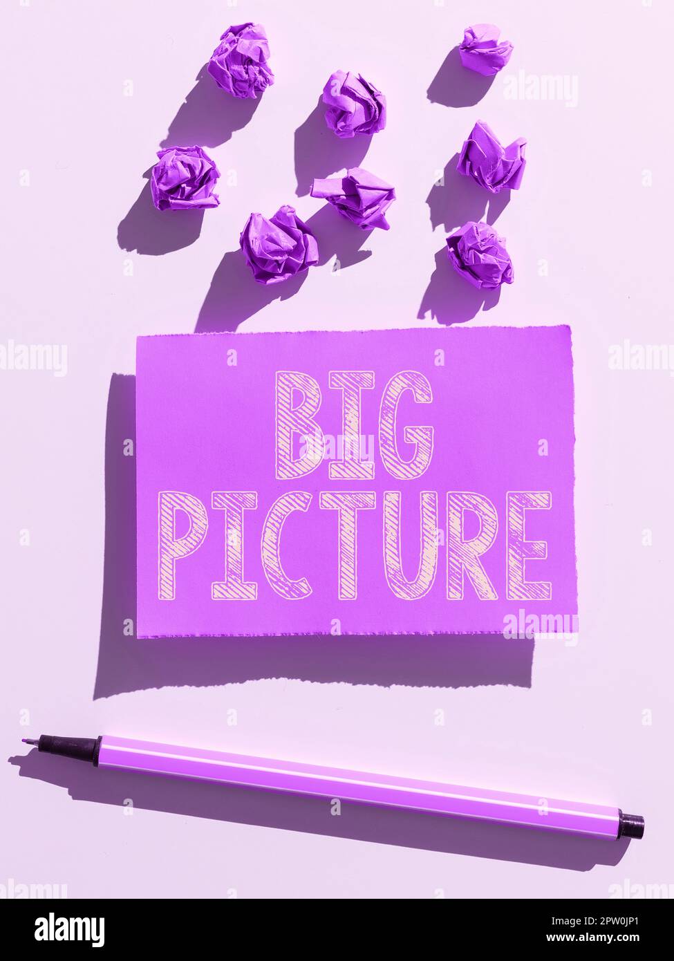 Sign displaying Big Picture, Internet Concept most important facts ...