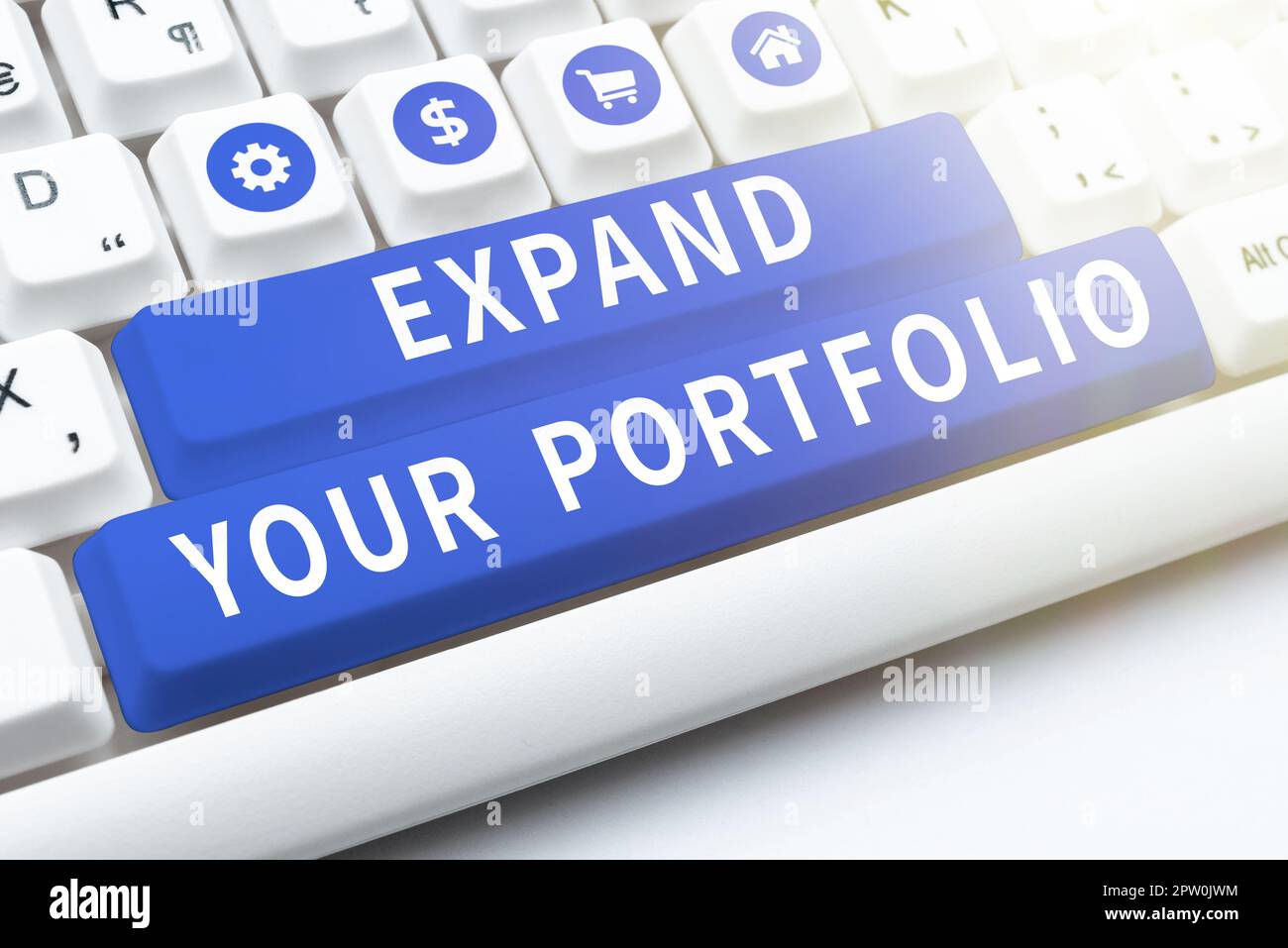 Text sign showing Expand Your Portfolio, Internet Concept Define the ...