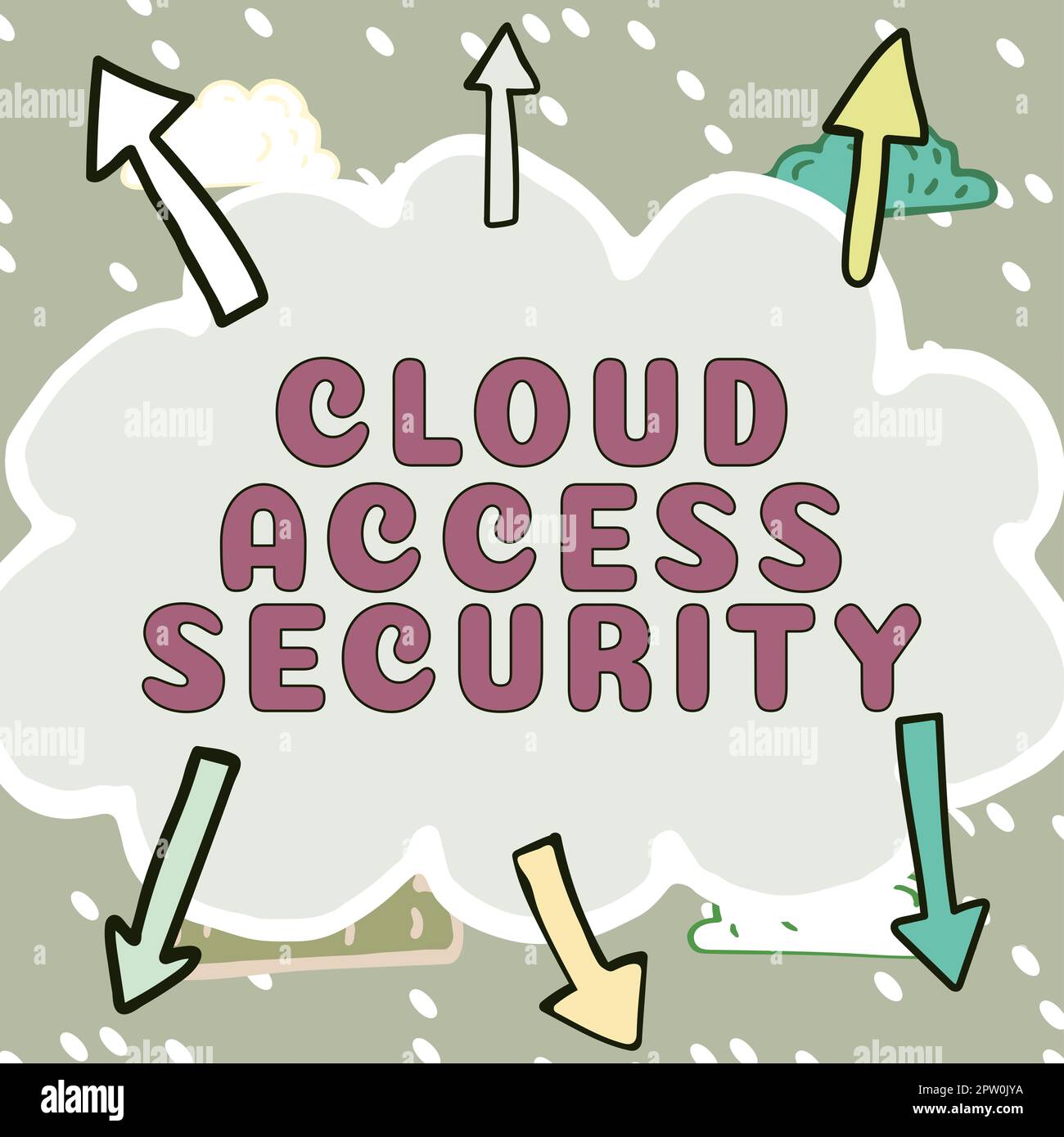 Sign displaying Cloud Access Security, Concept meaning protect ...