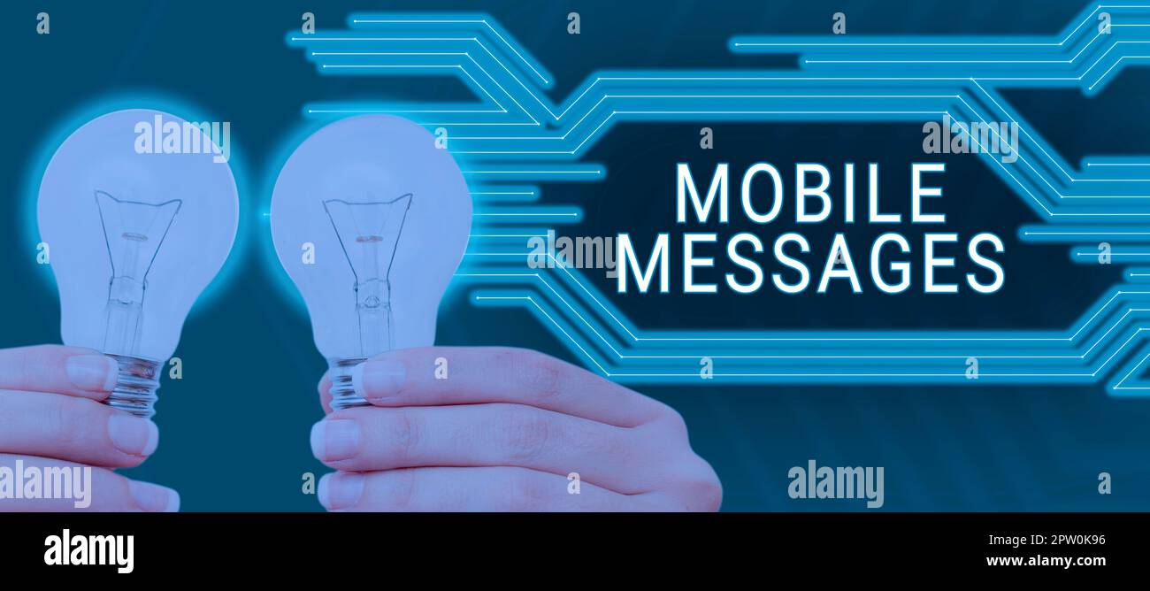 Conceptual Display Mobile Messages Word For The Act Of Composing And