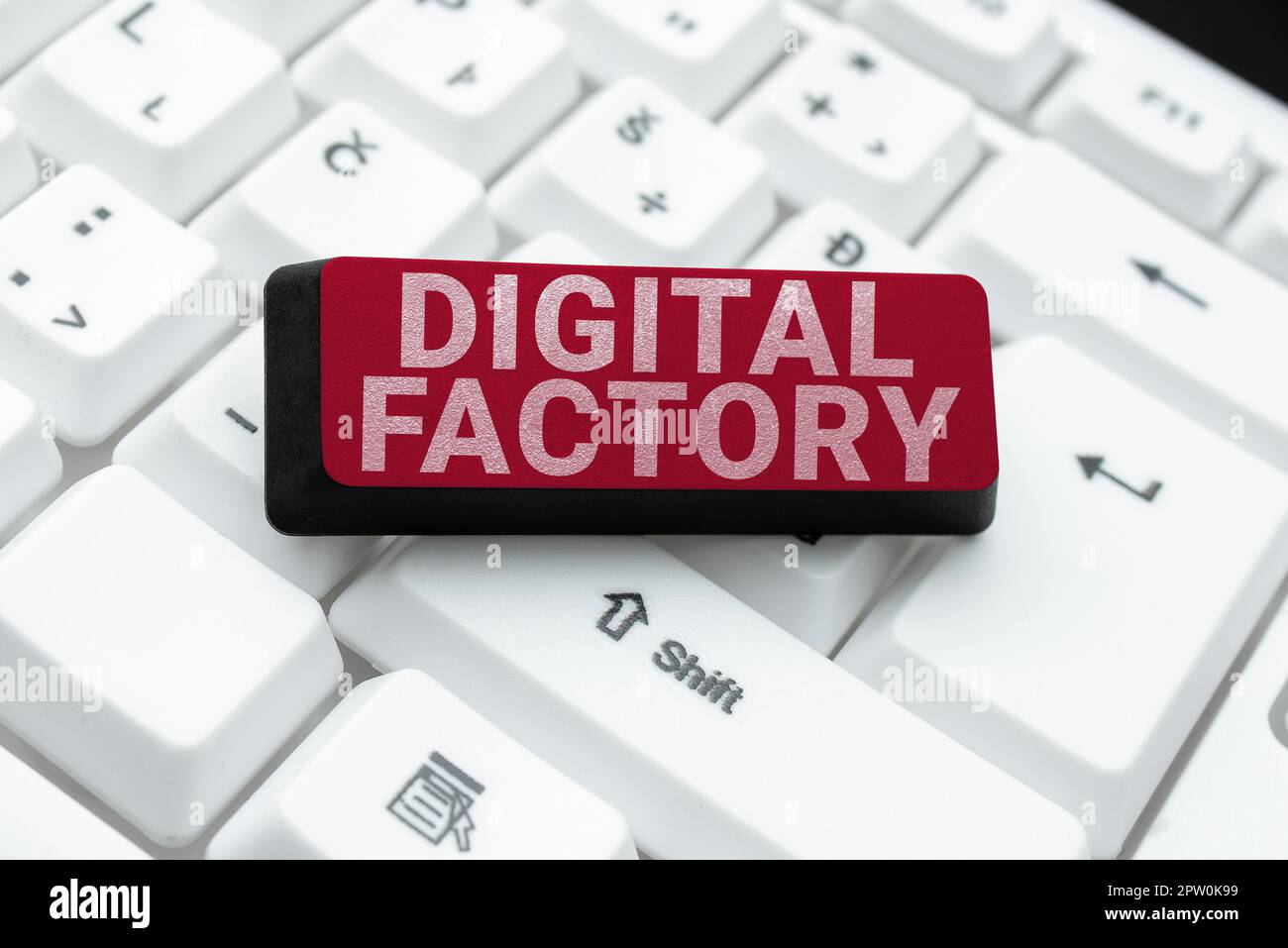 Writing displaying text Digital Factory, Business concept uses digital ...