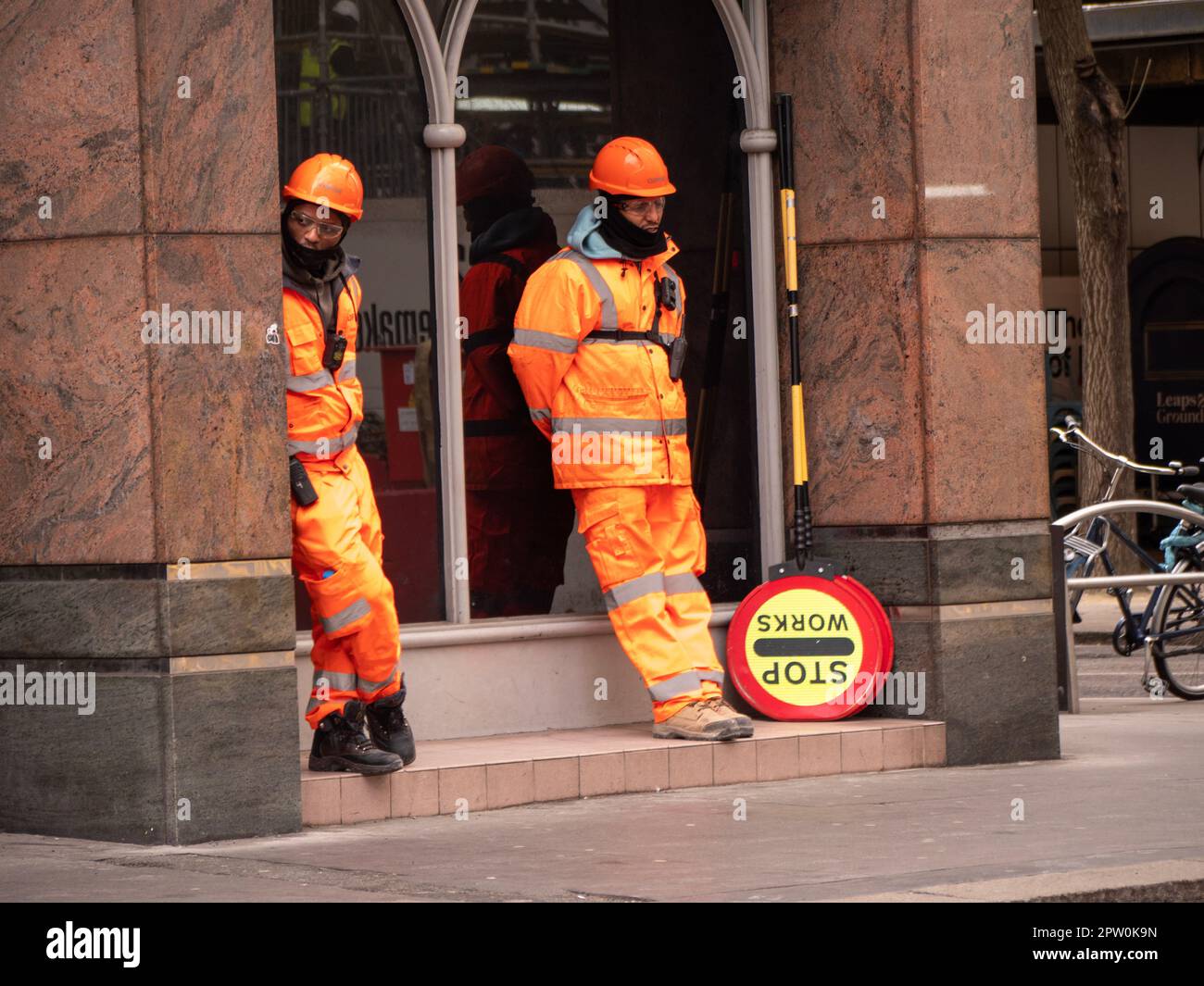 Banksmen Banksman, builders, traffic marshall working for Clipfine a UK ...