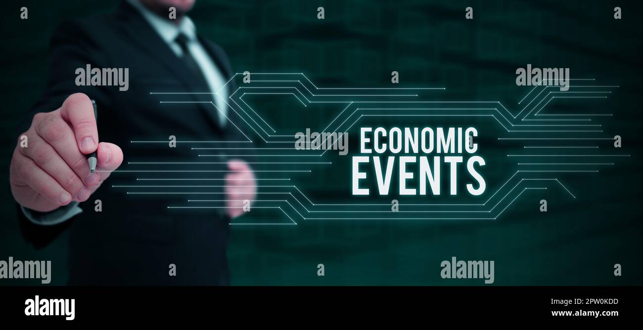Inspiration showing sign Economic Events, Business showcase transfer of ...