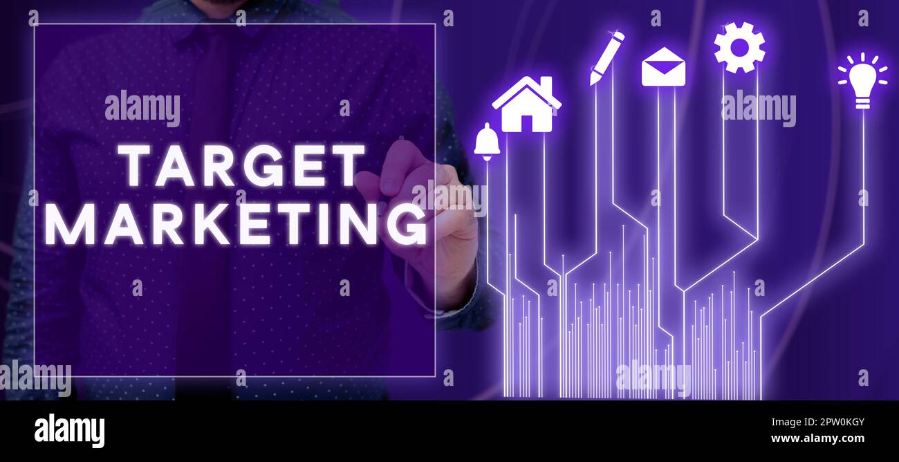 Hand writing sign Target Marketing, Word Written on Market Segmentation ...