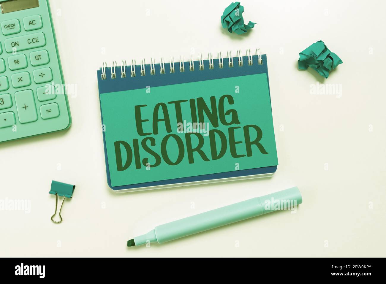 Text sign showing Eating Disorder, Concept meaning illnesses that are ...