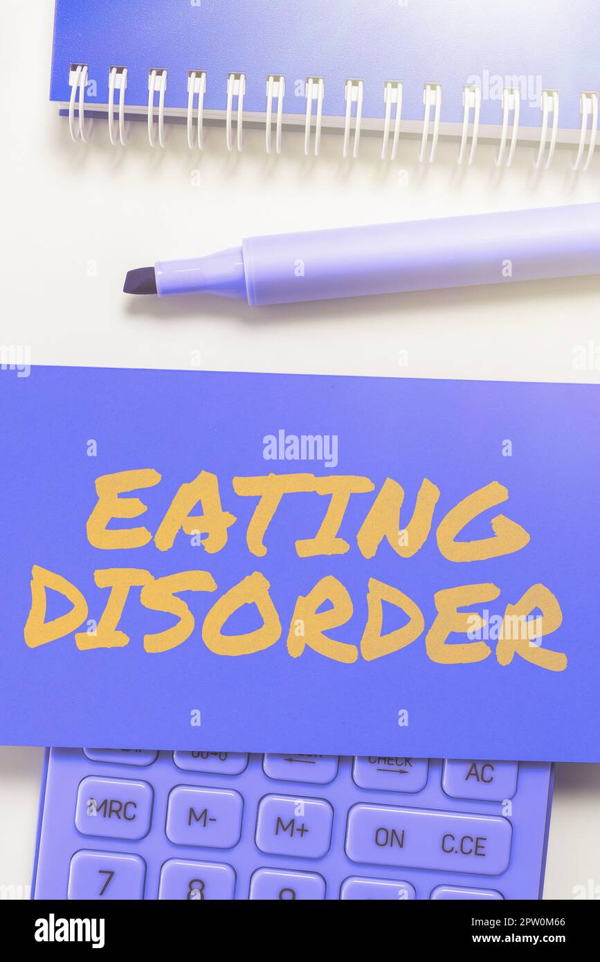 Handwriting text Eating Disorder, Business idea illnesses that are ...