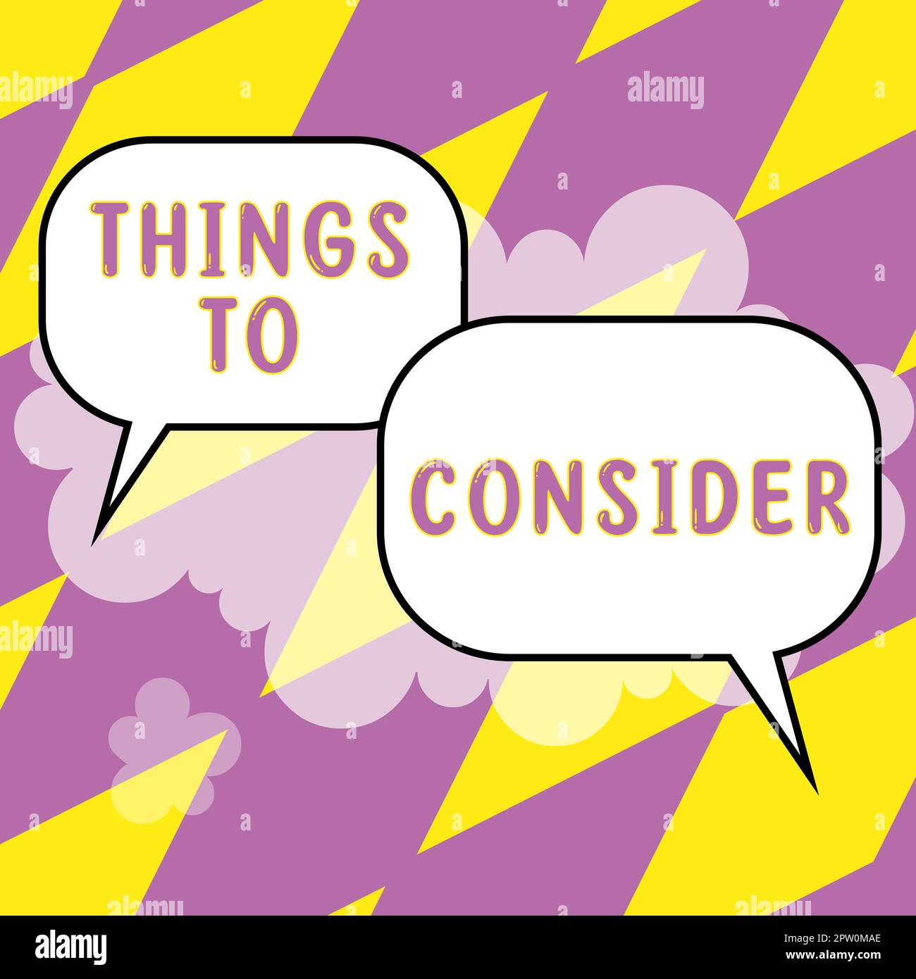 Hand writing sign Things To Consider, Business showcase list to check ...