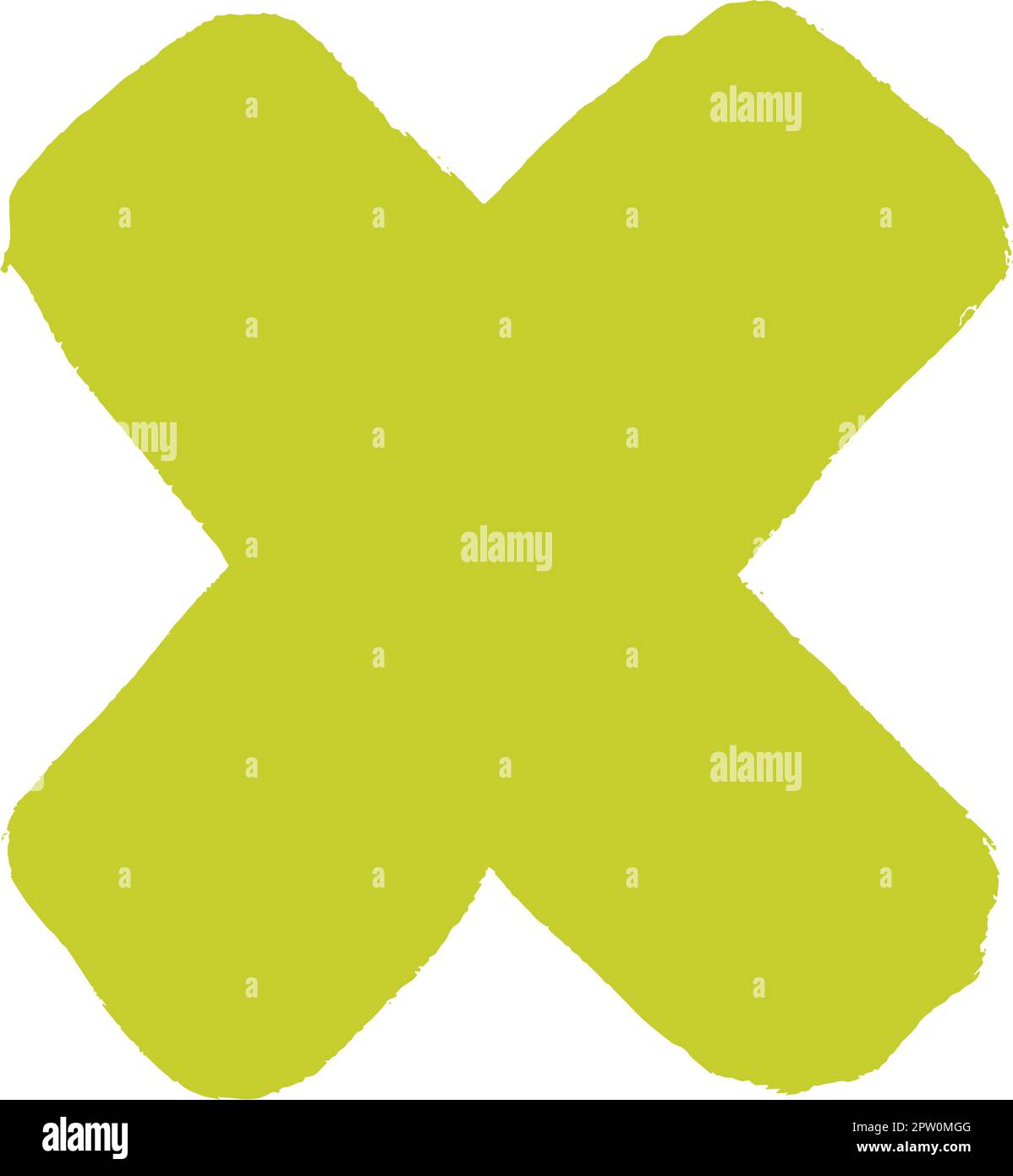 Alphabet X letter Hand Drawn illustration element for kids kindergarten ...