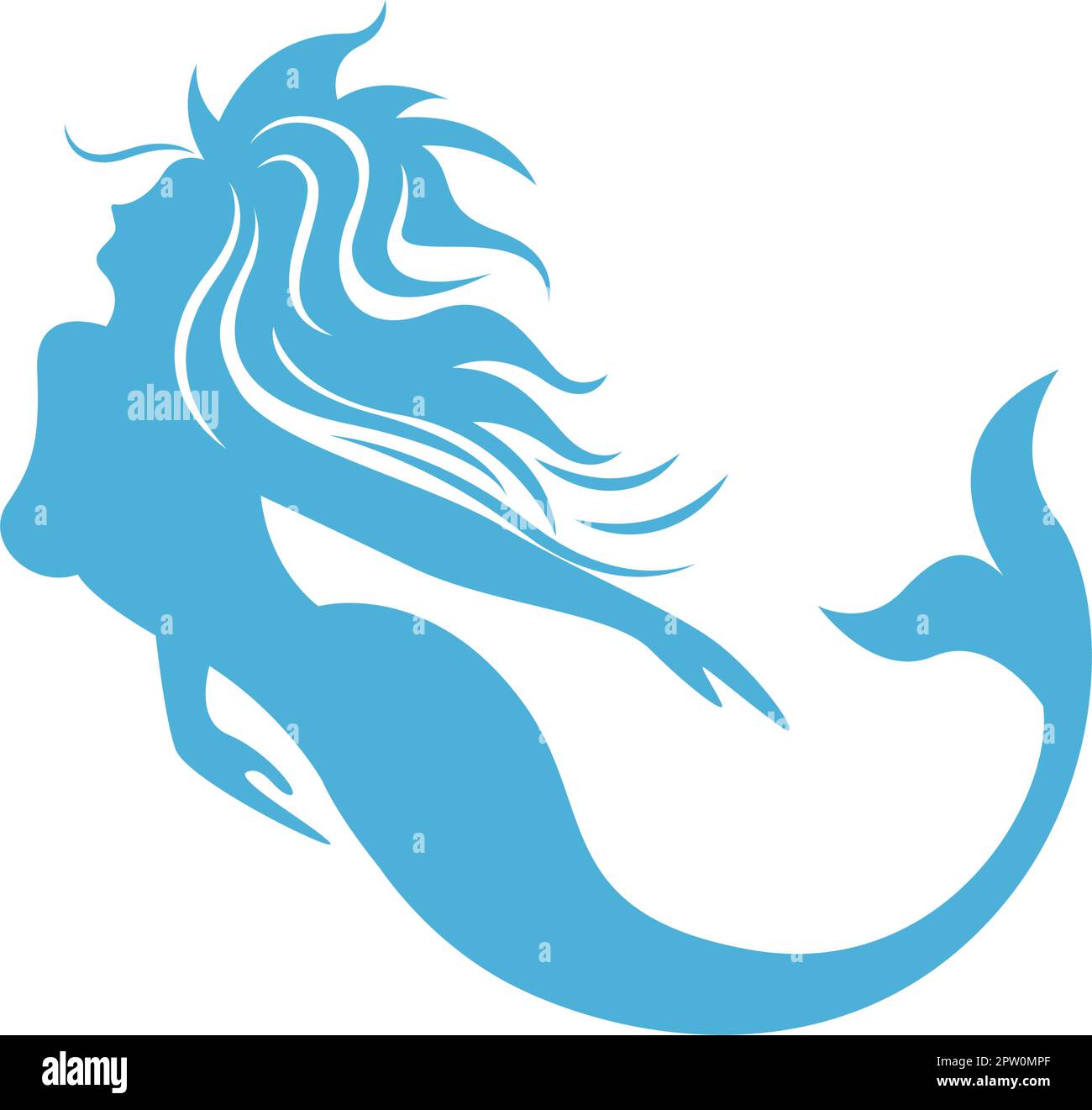 Mermaid logo icon design illustration Stock Vector Image & Art - Alamy