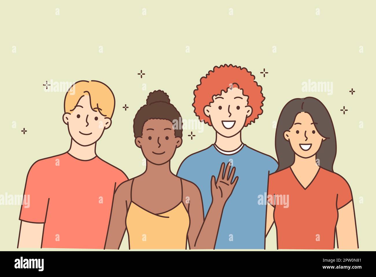 Interracial lifestyle Stock Vector Images - Alamy