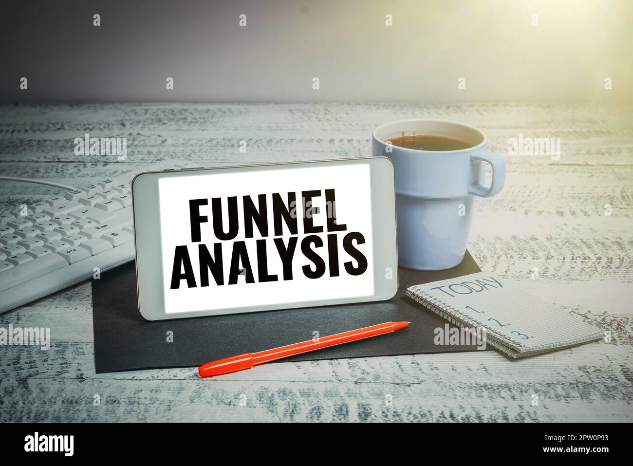 Writing displaying text Funnel Analysis, Conceptual photo mapping and ...