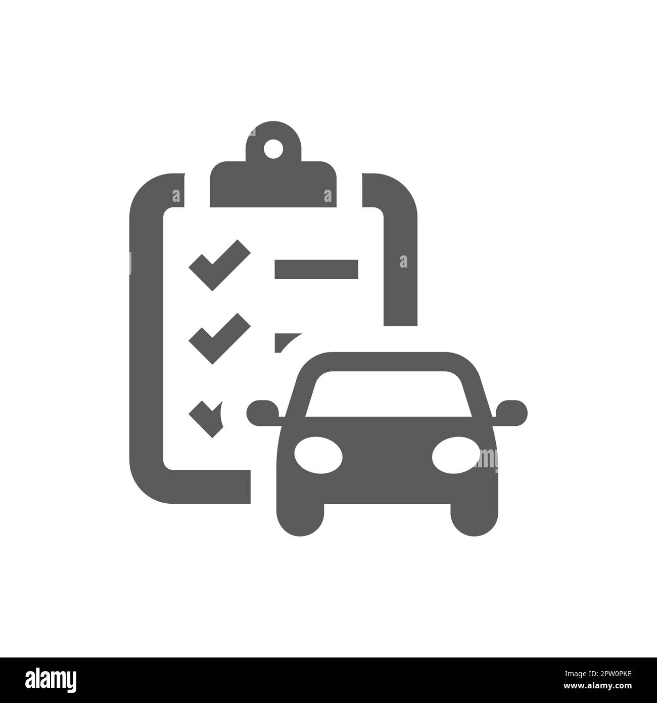 Car diagnostics report with checkmark vector icon Stock Vector Image ...
